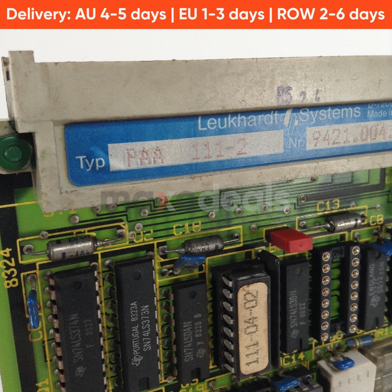 Leukhardt Systems PAA-111-2 Platine Card PAA 111 2 Used UMP | eBay