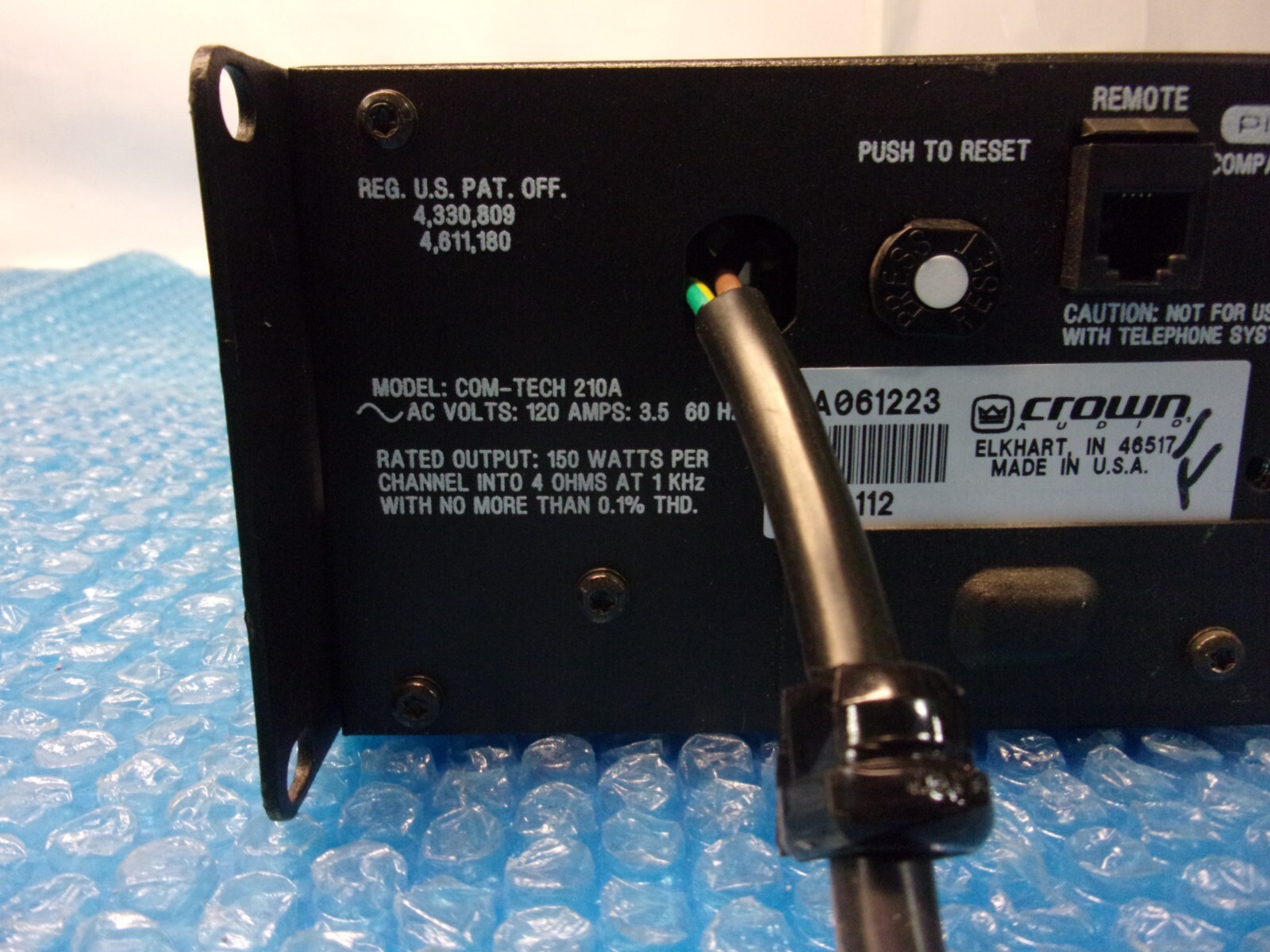Crown Com-Tech 210A Power Amplifier | eBay