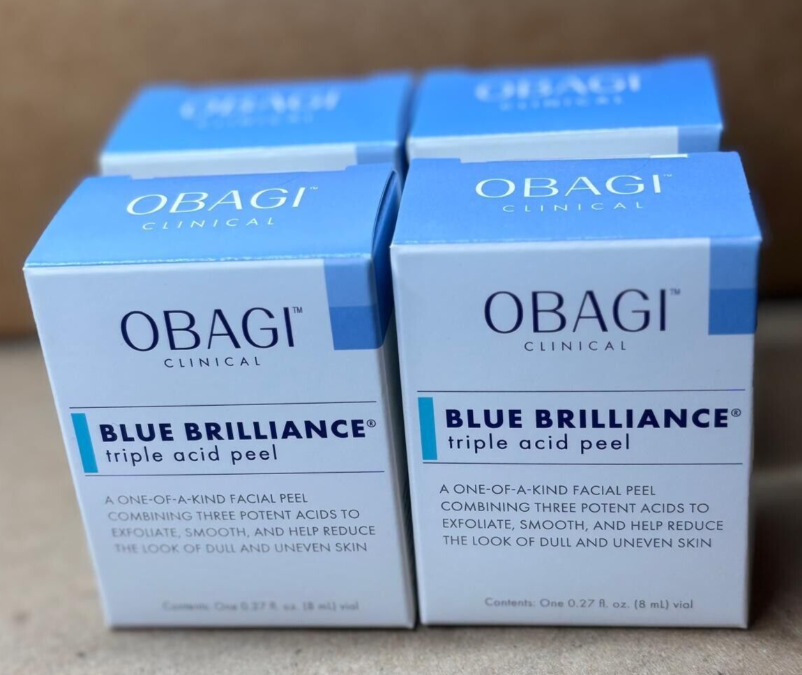 OBAGI Clinical Blue Brilliance Triple Acid Peel, 0.27 Fl Oz Vials | LOT ...