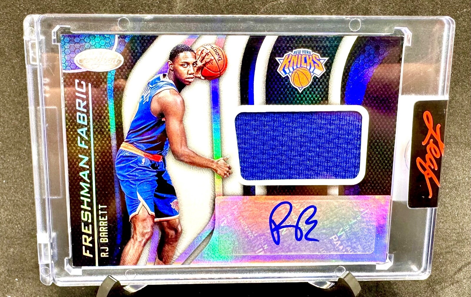 2019-20 Panini Certified RJ Barrett Freshman Fabric Autograph Card LEAF ...