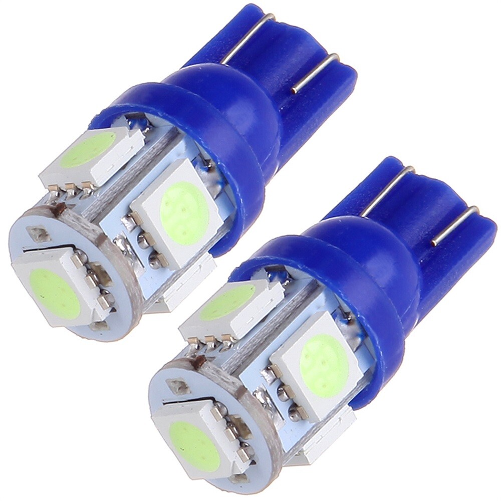 2X Aqua Ice Blue LED License Plate Tag Light Bulbs T10 158 168 194 192 ...