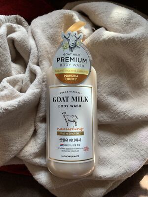 Shower Mate Pure & Natural Goat Milk Nourishing Body Wash with Manuka ...