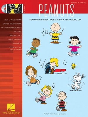 Peanuts Sheet Music Piano Duet Play-Along Book and CD NEW 000290568 | eBay