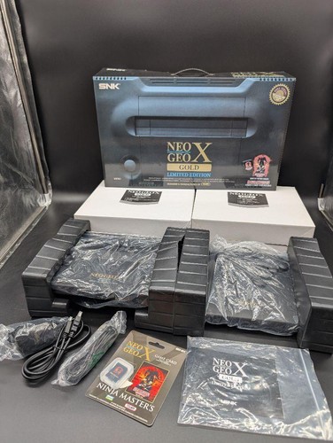 SNK NEO GEO X GOLD Limited Edition Console System with Box Tested | eBay