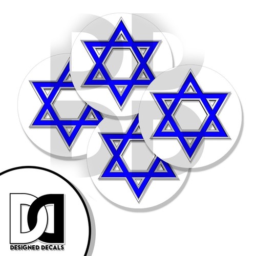 Israel Star of David Sticker Flag Israeli Decal Vinyl Jewish Jew Circle ...