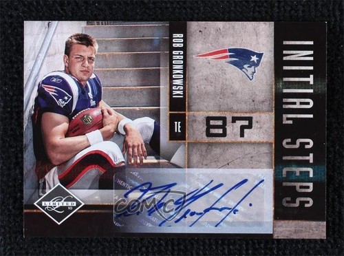 2010 Panini Limited Initial Steps Signatures /99 Rob Gronkowski Rookie ...
