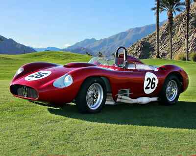 1957 MASERATI 450S RACE CAR Classic Retro Automobile Poster Photo 13x19 ...