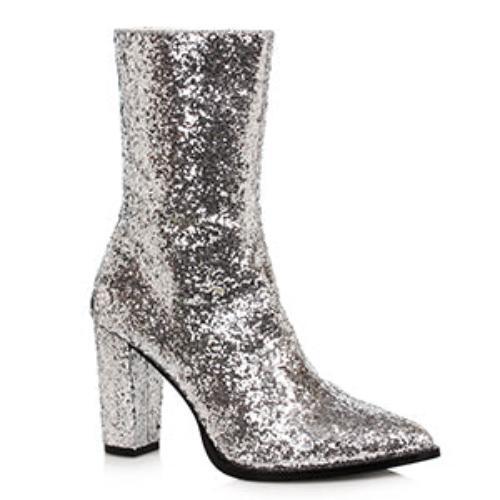 GOGO Silver Glitter Ankle Boots size 6 BY ELLIE SHOES | eBay