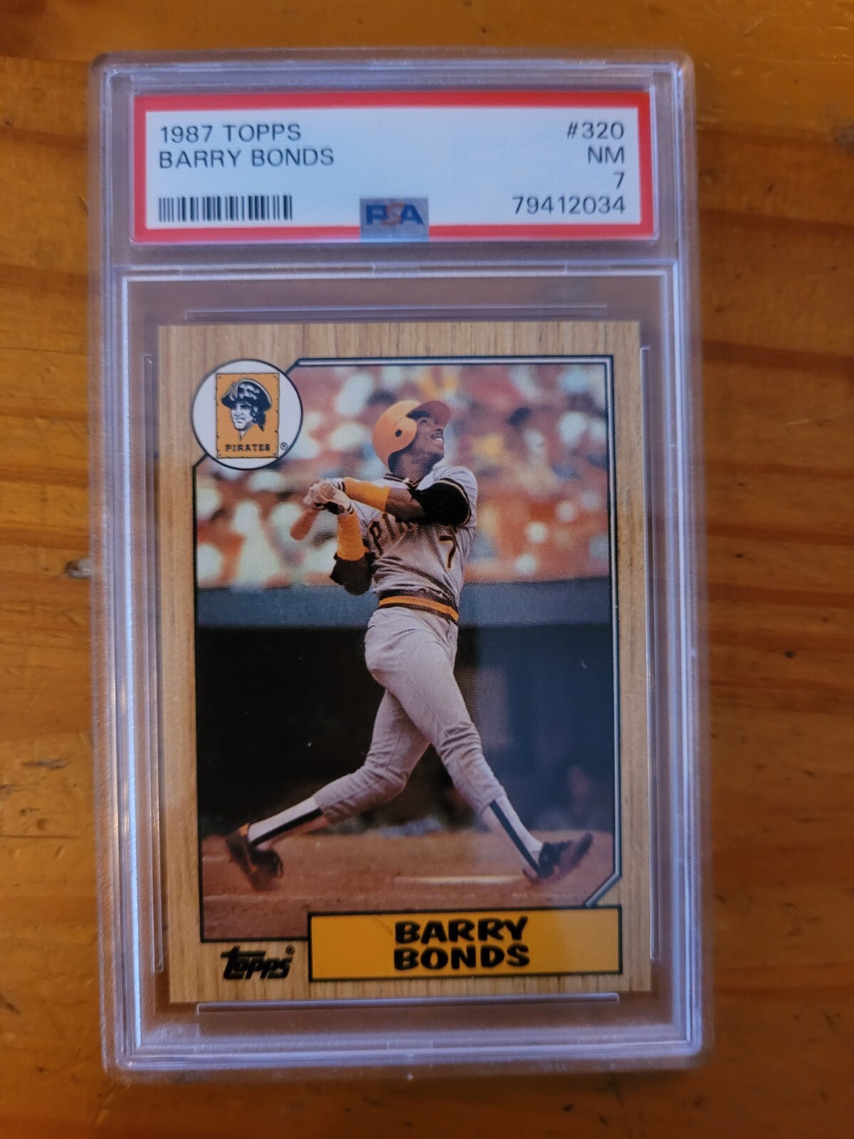 1987 Topps #320 Barry Bonds Rookie Card RC PSA 7 NM Pirates | eBay
