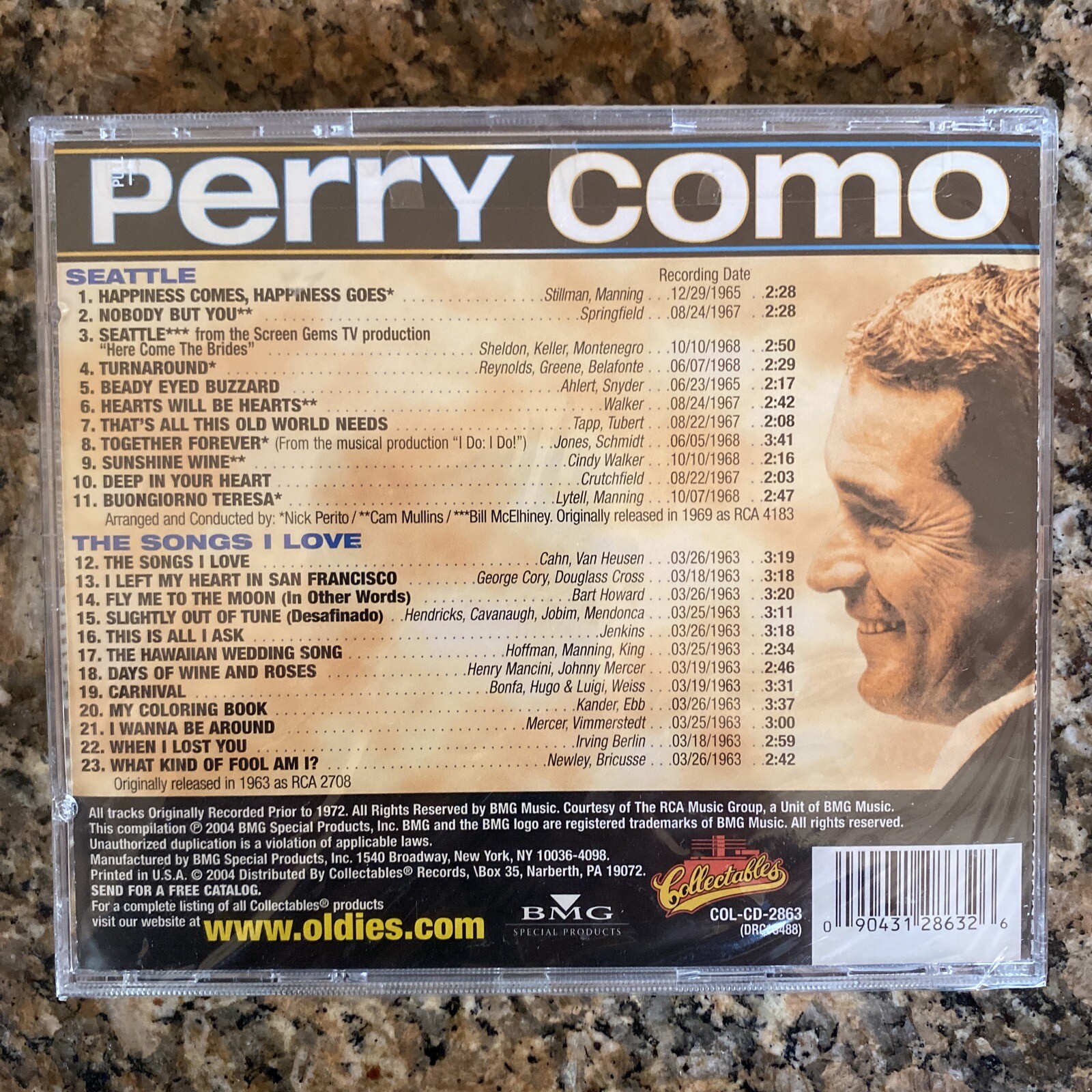 Seattle/The Songs I Love by Perry Como (CD, 2004) for sale online | eBay