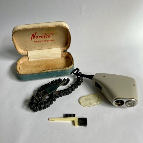 Vintage Norelco Speedshaver Electric Razor Shaver w/Case FOR PARTS OR ...
