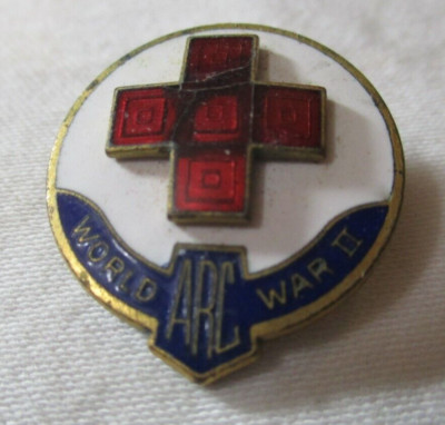 WWII American Red Cross AMC Pin Back Lapel Pin | eBay