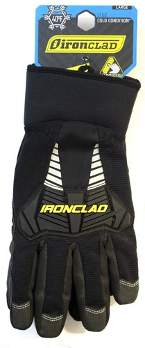 Ironclad Performance Wear Cold Condition Waterproof Men's Gloves Black ...