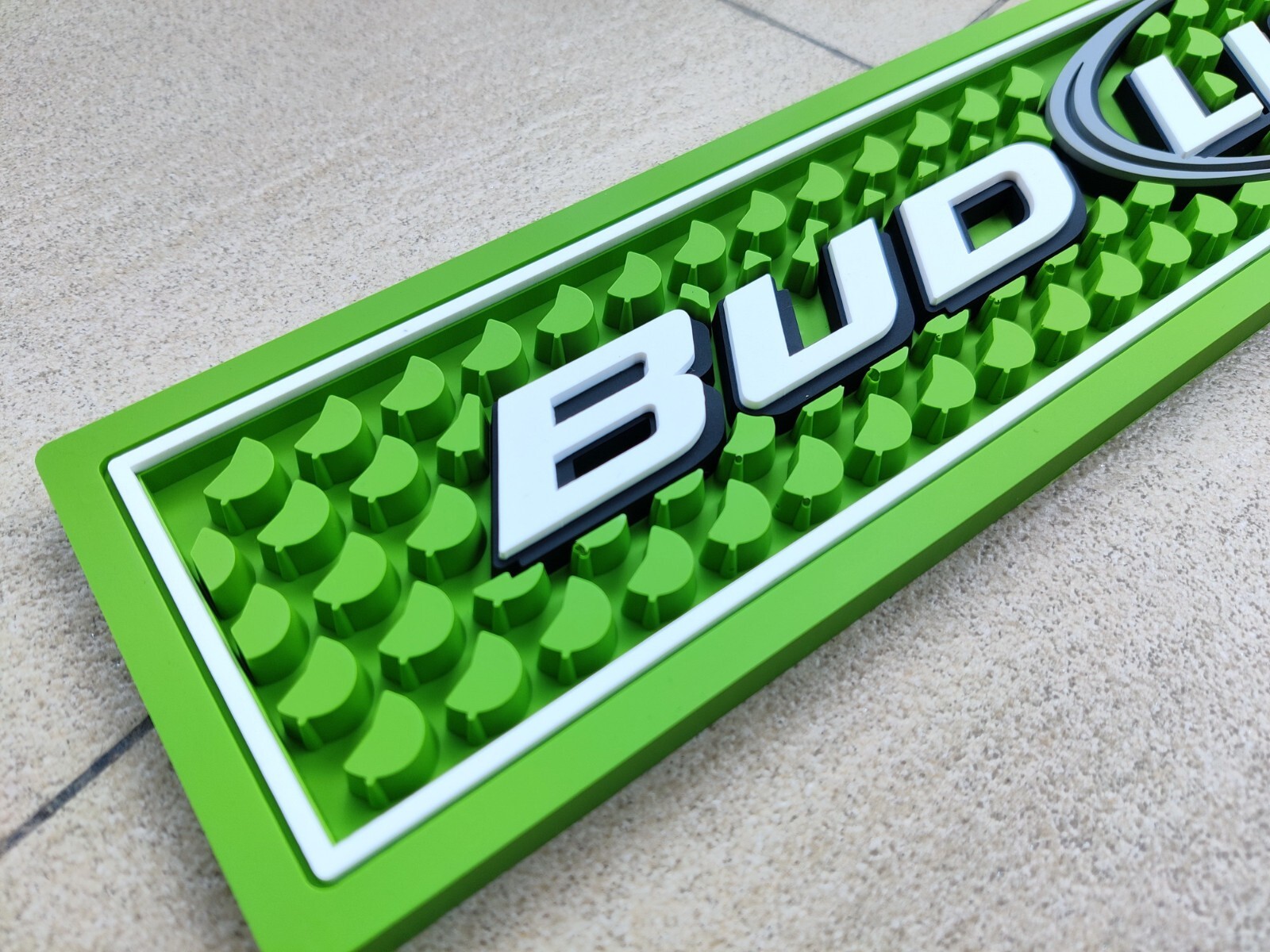BUD LIGHT Lime Rubber bar mats drip mat bar runner spill mat drink mat ...