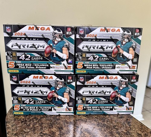 2024 Panini Prizm NFL Football Mega Box Lot of 4 Pink Pulsar Prizm 🔥🔥 ...