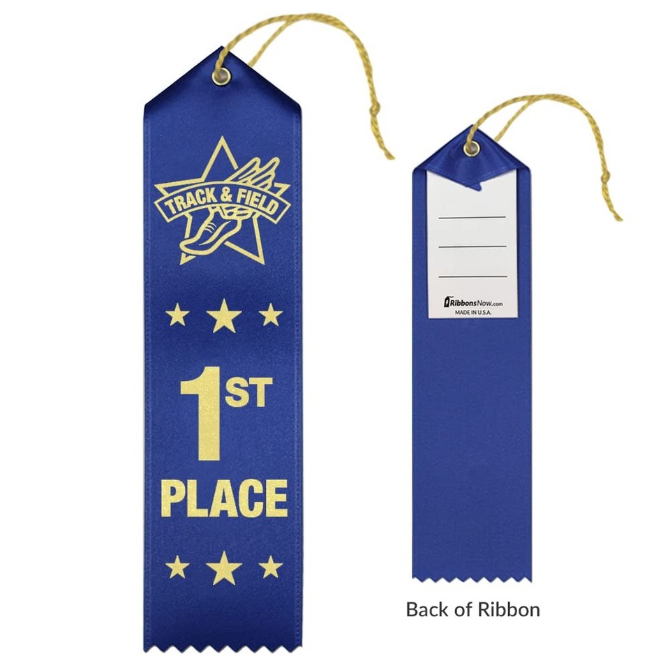 Track & Field Ribbons 1st - 2nd - 3rd Place, 300 Total Ribbons - 100 ...