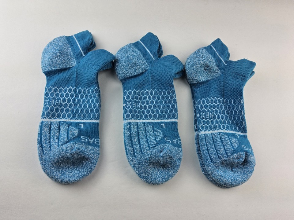 Bombas Hex-Tec Tennis Athletic Ankle Socks Lot Of 3 Pairs Size M | eBay