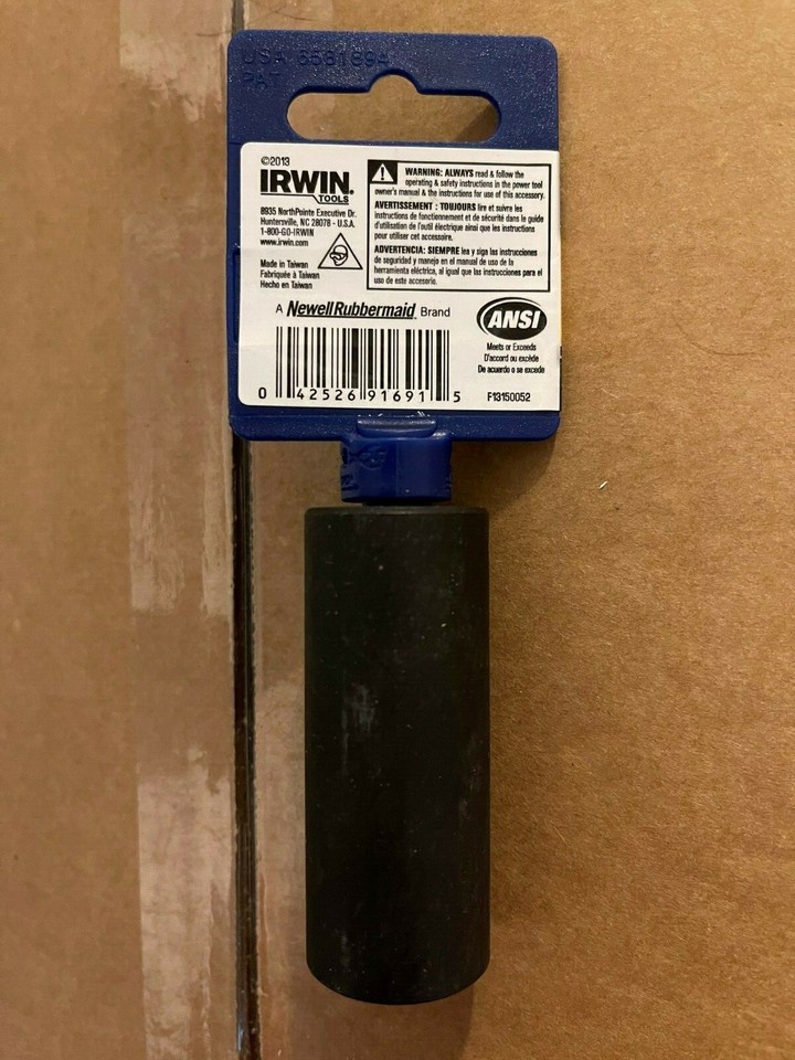 IRWIN 11/16" deepwell socket impact 6-point, 3/8" drive 1877478 | eBay