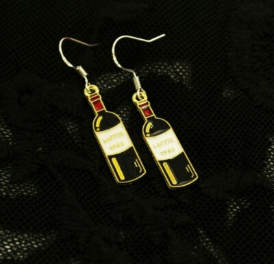 RED WINE BOTTLE EARRINGS Cute Novelty Aussie Meme Sesh Cool Bogan ...