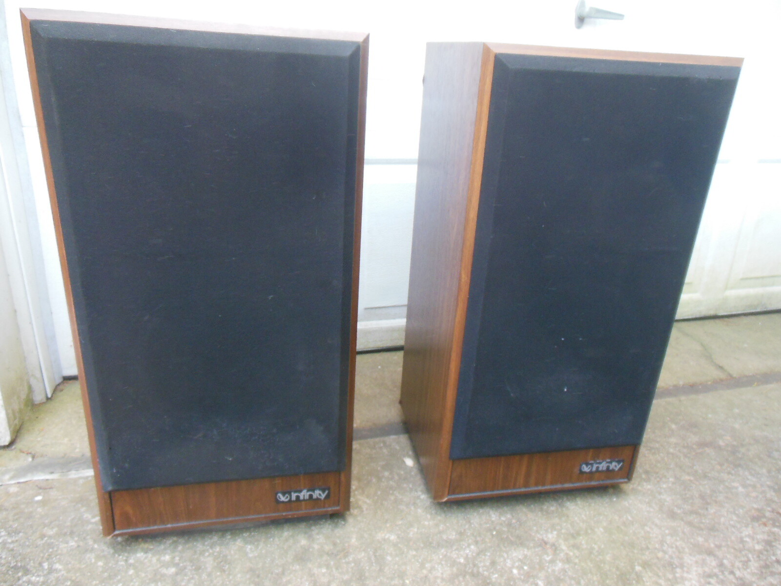 PAIR VINTAGE INFINITY STUDIO MONITOR 100 SPEAKERS SM-100 TOWER FLOOR ...