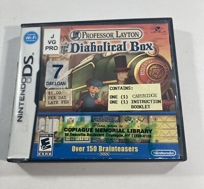 Professor Layton and the Diabolical Box (Nintendo DS, 2009) Complete in ...