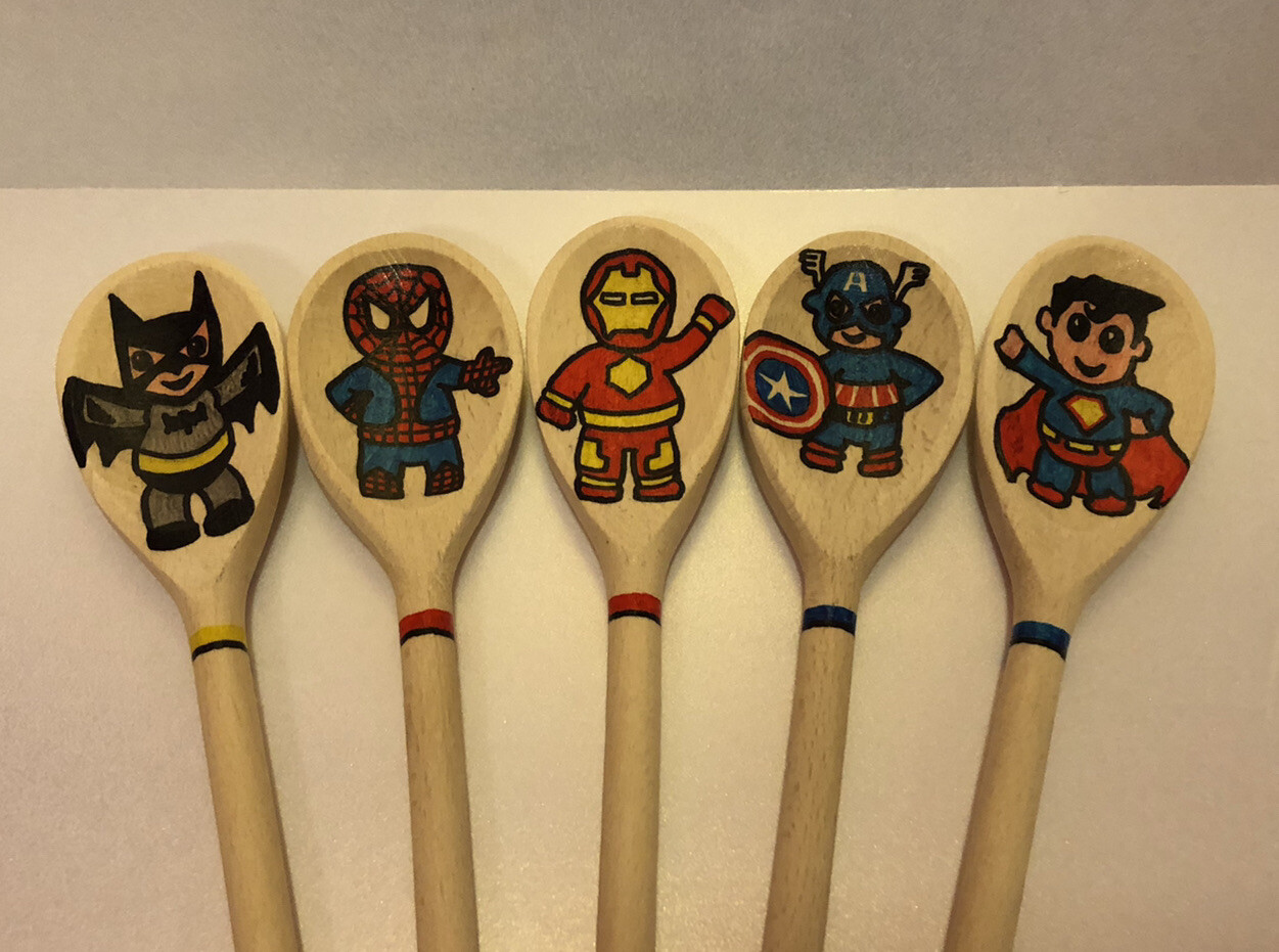 Superhero Story spoons. Teacher Gift | eBay UK