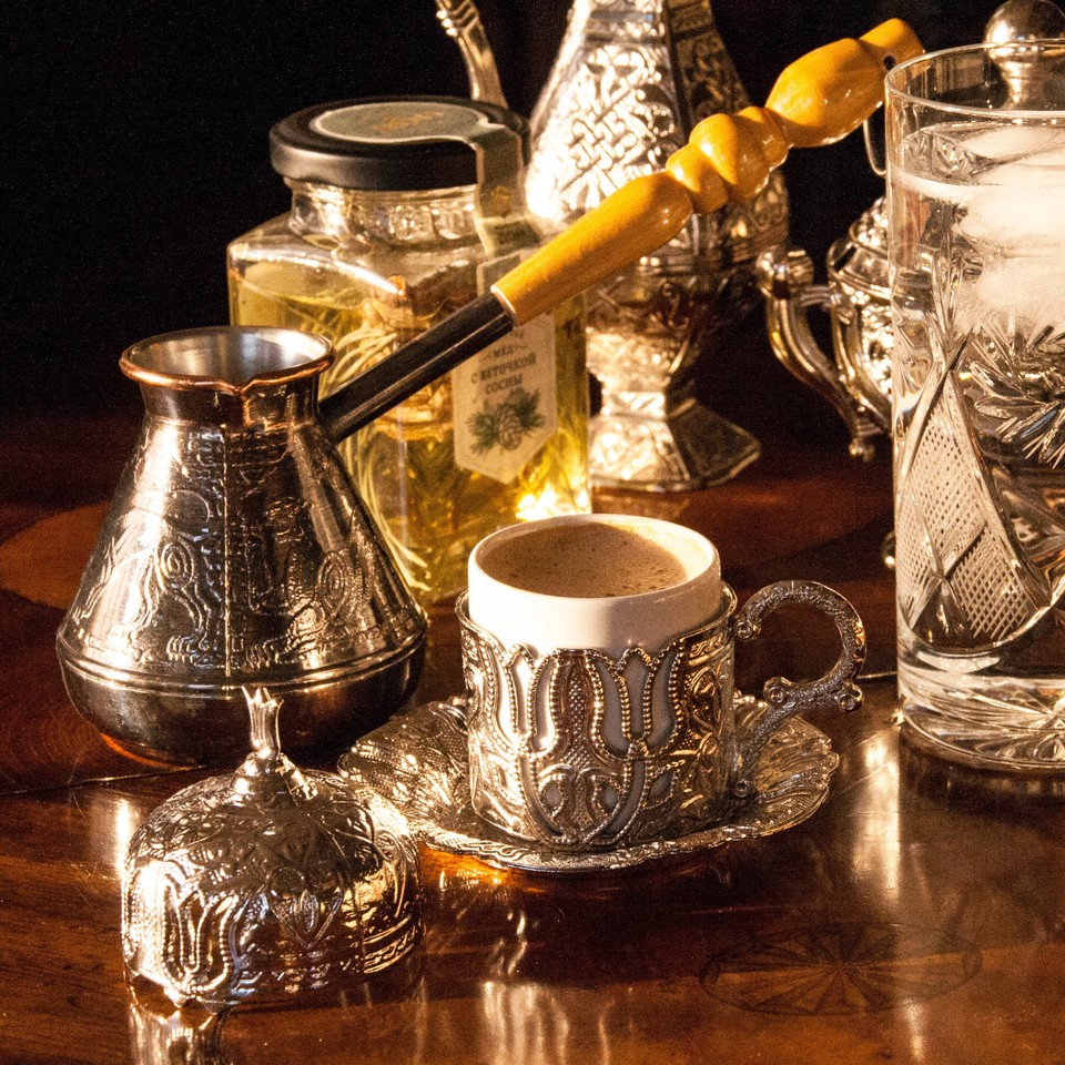 Copper Cezve Turkish Armenian Coffee Pot Turka Турка Ibrik Coffee Maker ...