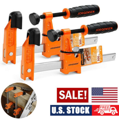 JORGENSEN 4 in LIGHT DUTY 2 PIECE STEEL BAR CLAMP SET Metal Wood F ...
