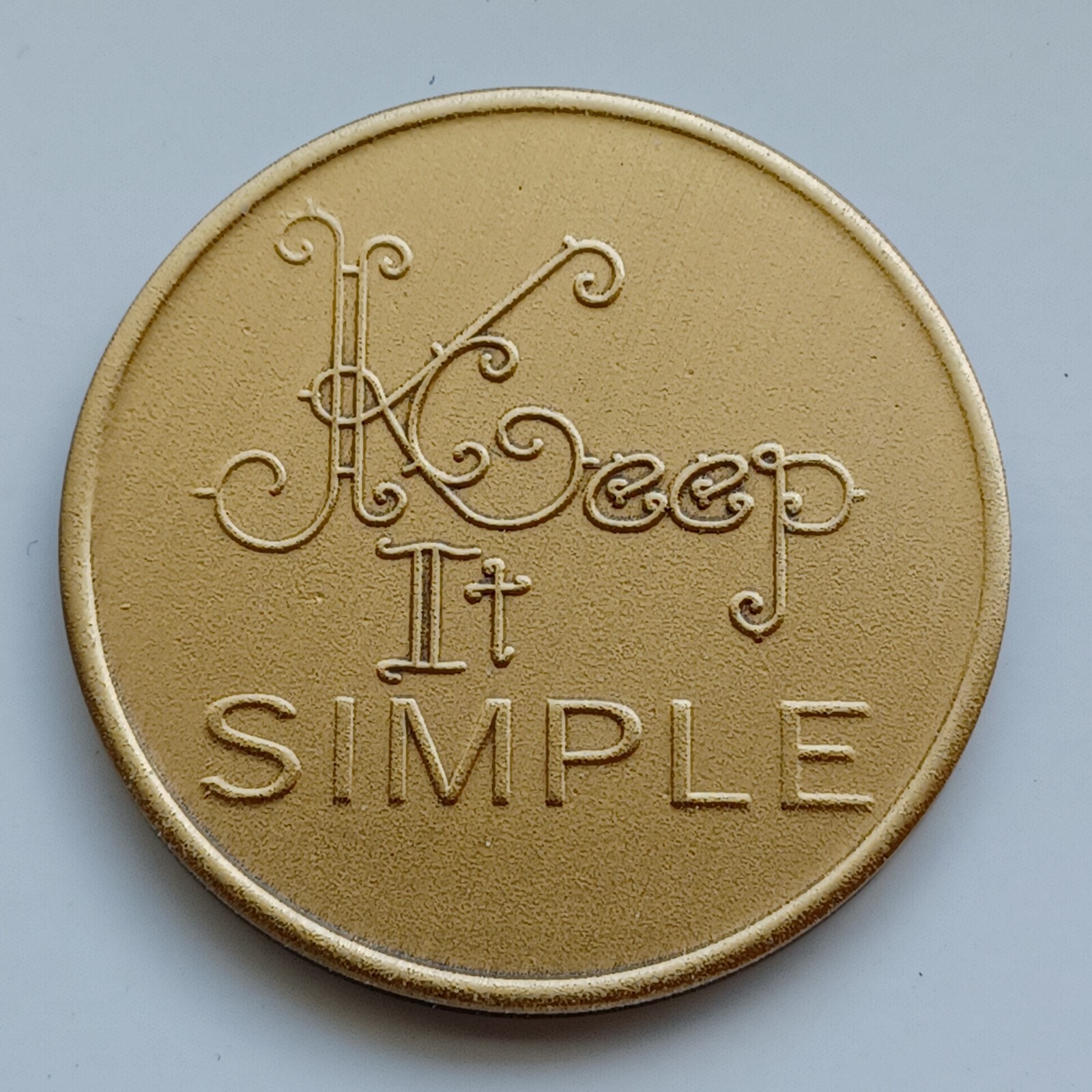 AA Keep It Simple with Serenity Prayer AA Bronze Medallion Coin in ...