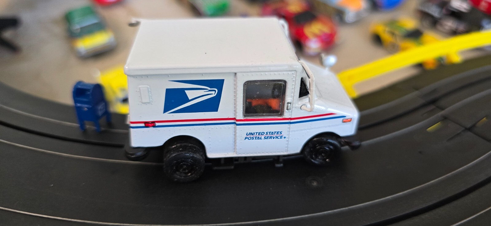 TYCO USPS Mail Delivery Truck, HO Slot Car, Custom, works! | eBay