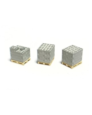 N Scale Accessories - 211044 - Concrete blocks on pallets | eBay