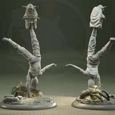 1/24 Scale Resin Figure Model Kit Master and Apprentice Unpainted ...