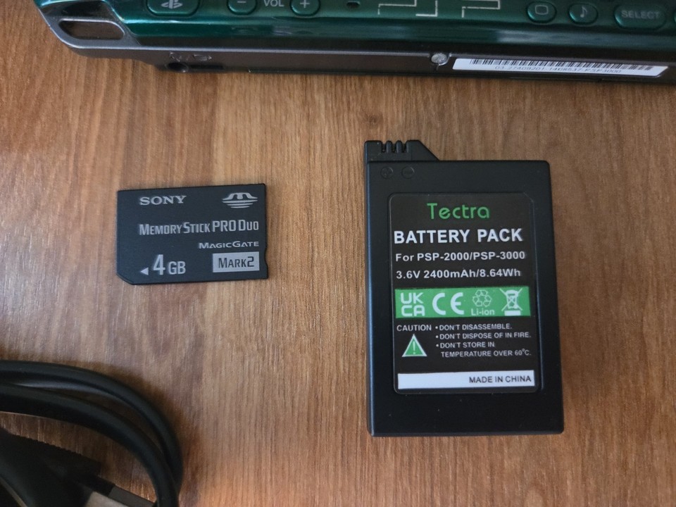 Sony PSP-3000 PSP 3000 Console Spirited Green SG Working Tested English ...