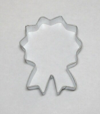 3.5" Medallion Blue Ribbon Cookie Cutter Tin Steel County Country Fair ...
