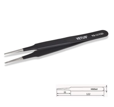 VETUS Original Genuine High Quality Anti-static Switzerland Tweezers TS ...