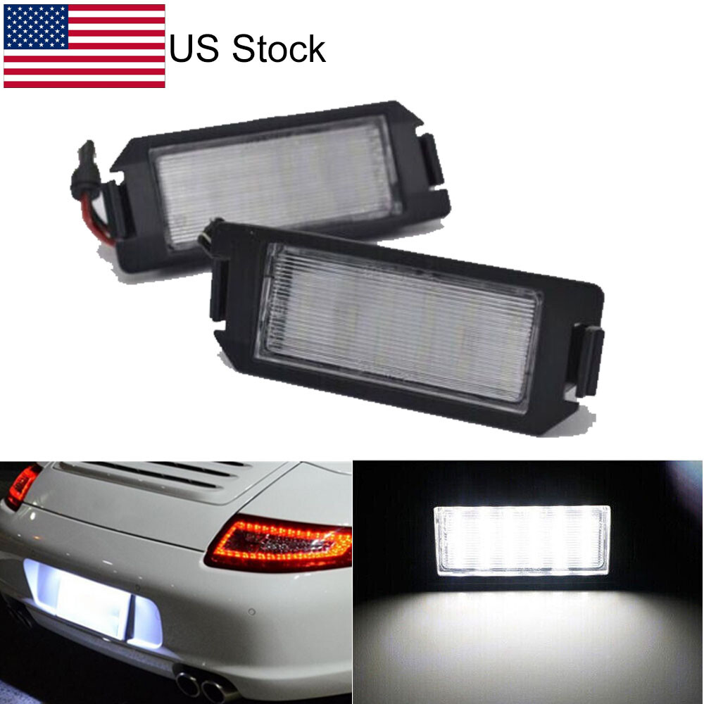 2x White 6000K LED Car License Plate Light Kits For Hyundai Veloster ...