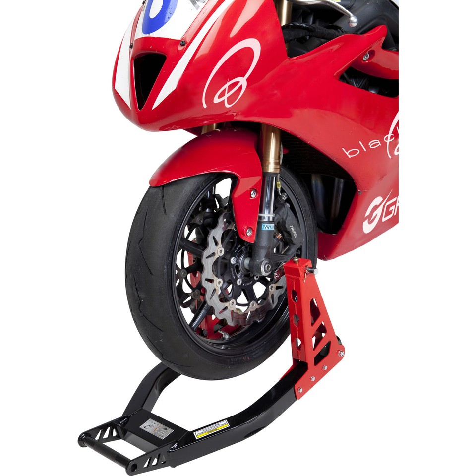 Black Pro Range Front Aluminium Heavy Duty Motorcycle Bike Paddock ...