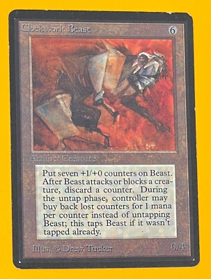 MTG CLOCKWORK BEAST Beta (OldManMTG 004-889) | eBay