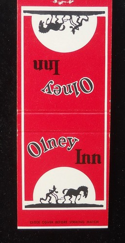 1960s Olney Inn Luncheon Dinner Cocktail Lounge Olney MD Montgomery Co ...