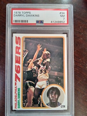 1978 TOPPS BASKETBALL DARRYL DAWKINS #34 PSA 7 NM #41249852 | eBay