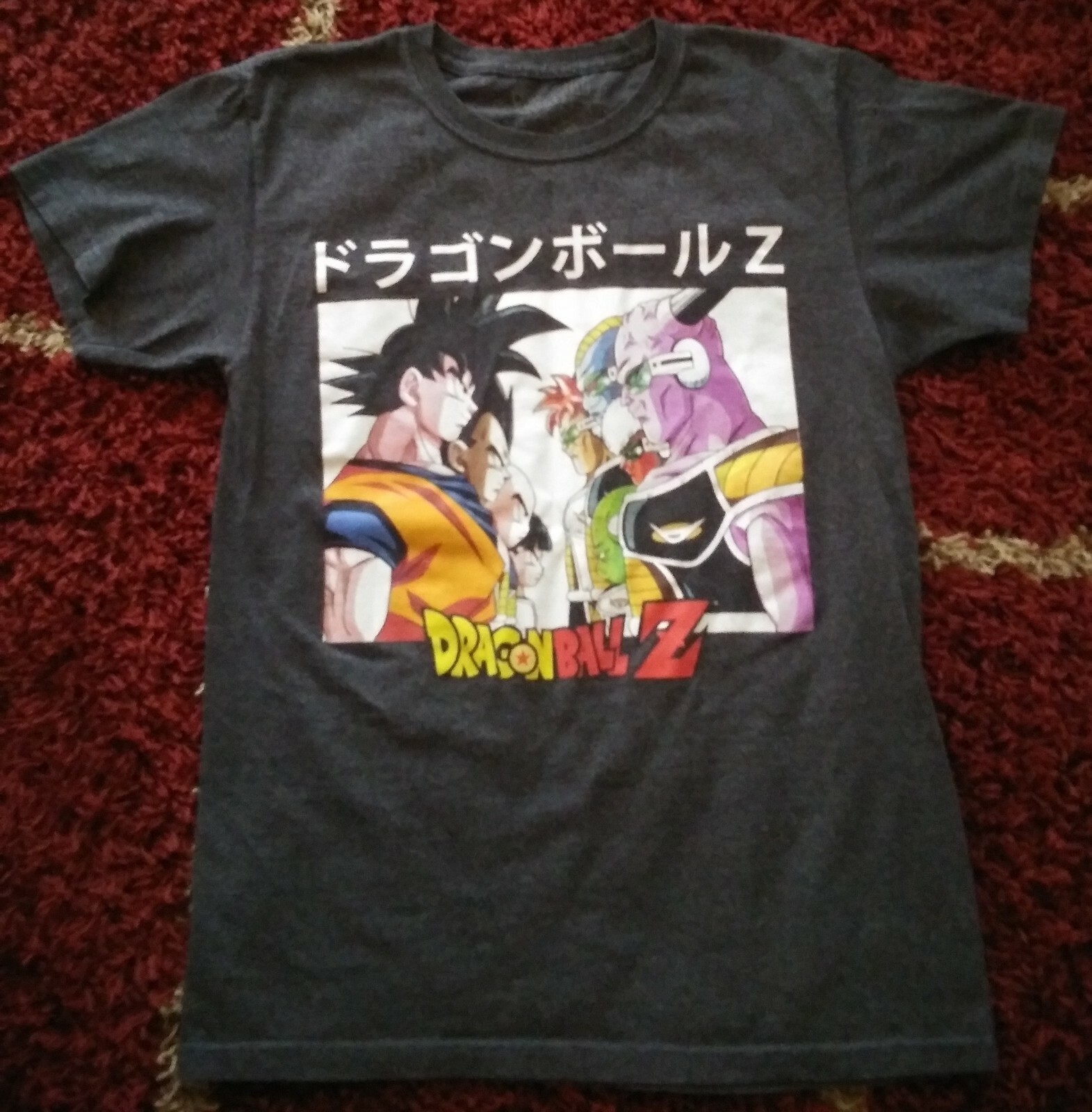 Dragon Ball Z Ginyu Force Goku Vegeta Gray T-Shirt S … - Gem