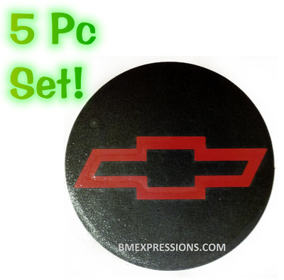 Chevy Bowtie Wheel Center Cap 3.5" Overlay Decals Choose your Colors 5 ...