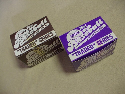 1984 & 1985 Topps Baseball Traded Series picture cards complete card ...