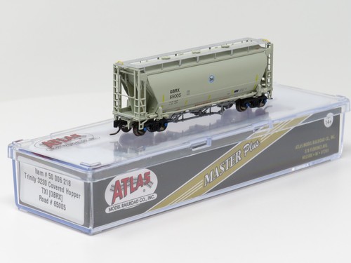 Atlas 50006218 TXI GBRX Trinity 3230 Covered Hopper Freight Train Car ...