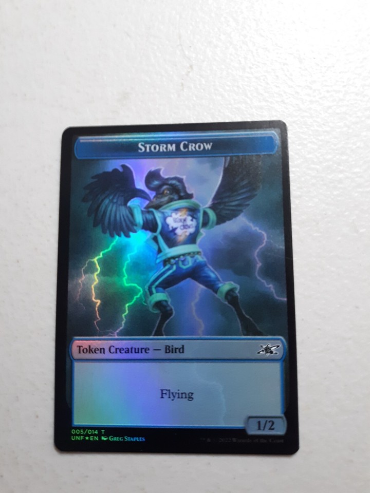 1x Squirrel (008) // Storm Crow (005) Token - Foil MTG Unfinity NM ...
