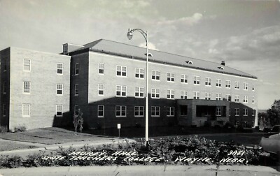 RPPC Postcard Morey Hall State Teachers College Wayne NE 3A81 | eBay