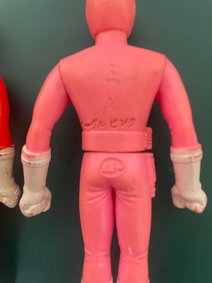 Power Rangers Dai Sentai Goggle-V Soft Vinyl Goggle Red Goggle Pink ...