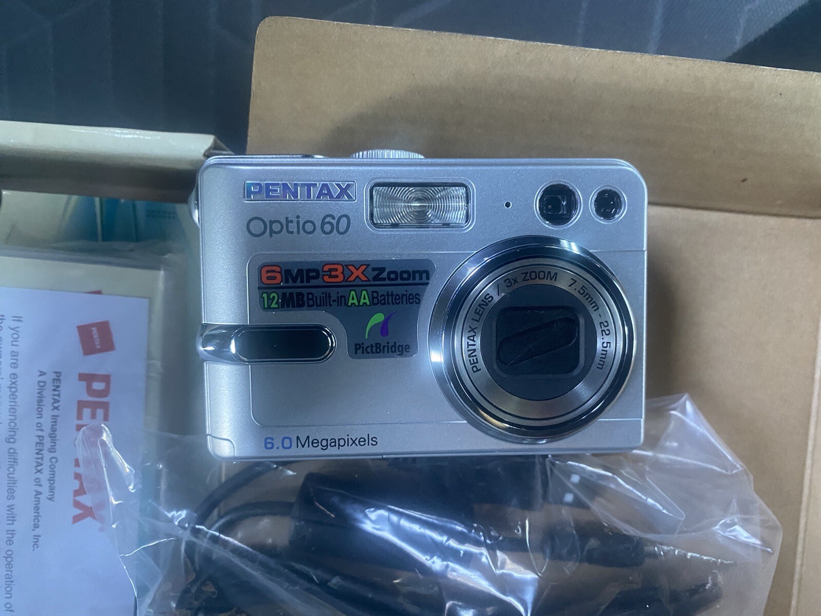 PENTAX Pentax Optio 60 6.0MP Digital Camera - Silver for sale online | eBay