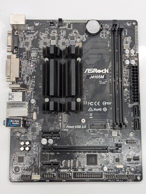 ASRock J4105M Intel Celeron Processor J4105 Micro ATX Motherboard / 4C ...