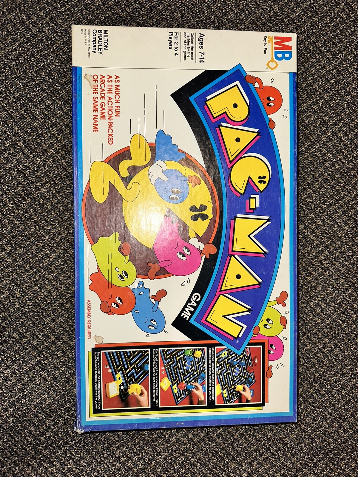 Vintage 1982 Pac-man Board Game 100 Complete Milton Bradley for sale ...